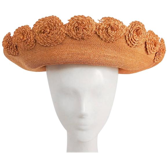 Vintage | Accessories | Vintage 94s Straw Hat W Red Ribbon | Poshmark